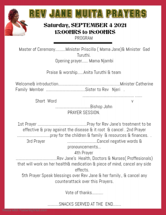 Copy of Men's Prayer Breakfast Program | PosterMyWall