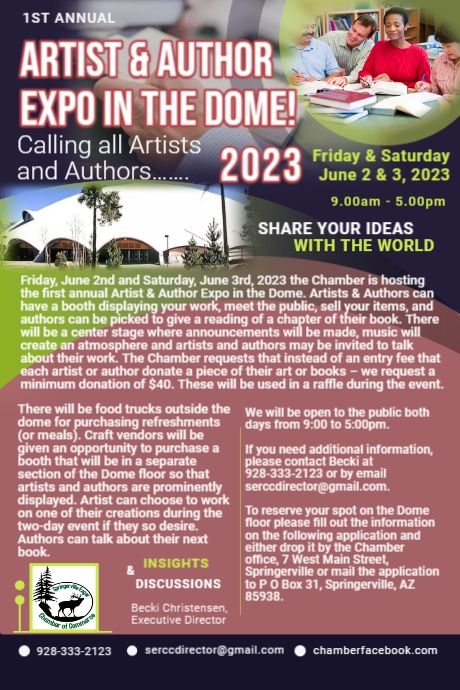 Copy of Authors & Artists Expo in the Dome | PosterMyWall