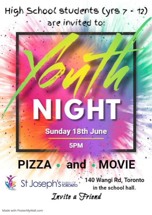 YOUTH NIGHT | PosterMyWall