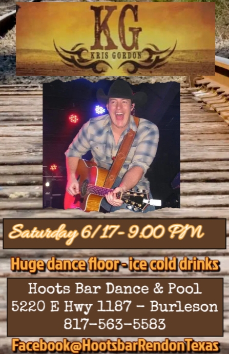 KRIS GORDON 6/17 | PosterMyWall