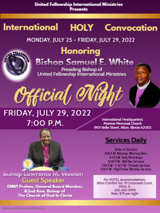 Holy Convocation 2022 | PosterMyWall