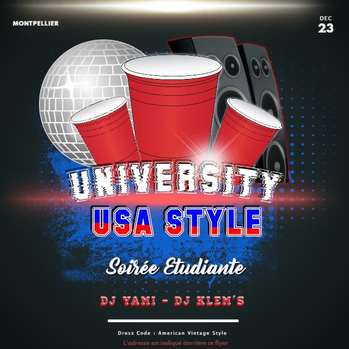 Copy of Copy of College Night Party Flyer template | PosterMyWall