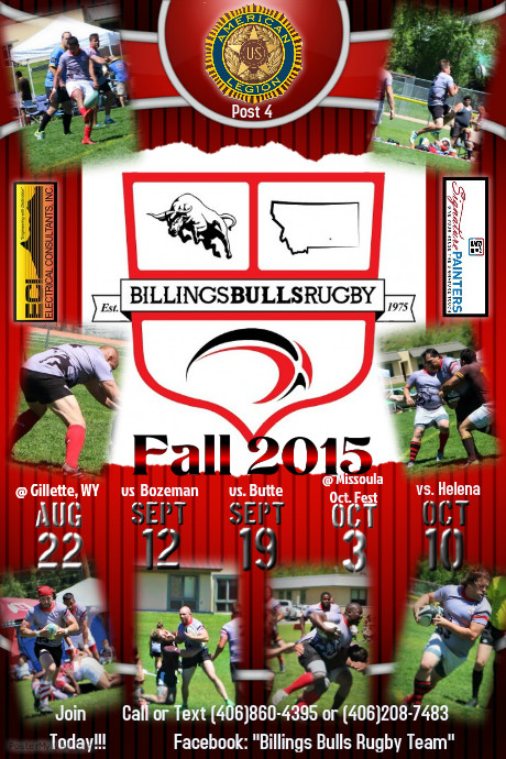 2015 Bulls Rugby | PosterMyWall