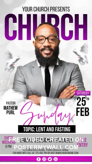 Church, Praise and Worship, Bible | PosterMyWall