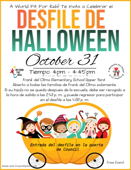 Halloween Parade Spanish | PosterMyWall