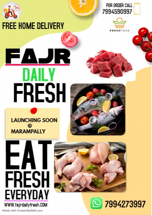 Copy of Fresh food | PosterMyWall