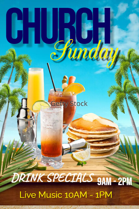 Brunch at Beach - Summer Party | PosterMyWall