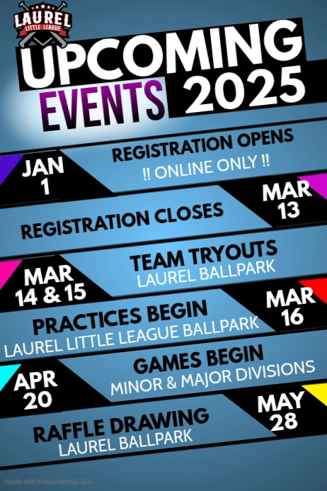 Copy of Upcoming Events Poster Template | PosterMyWall