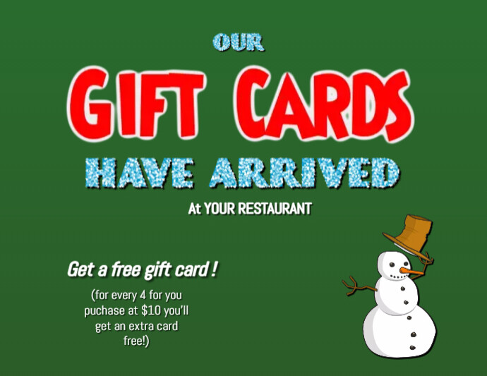 Holiday Gift Card (3) | PosterMyWall