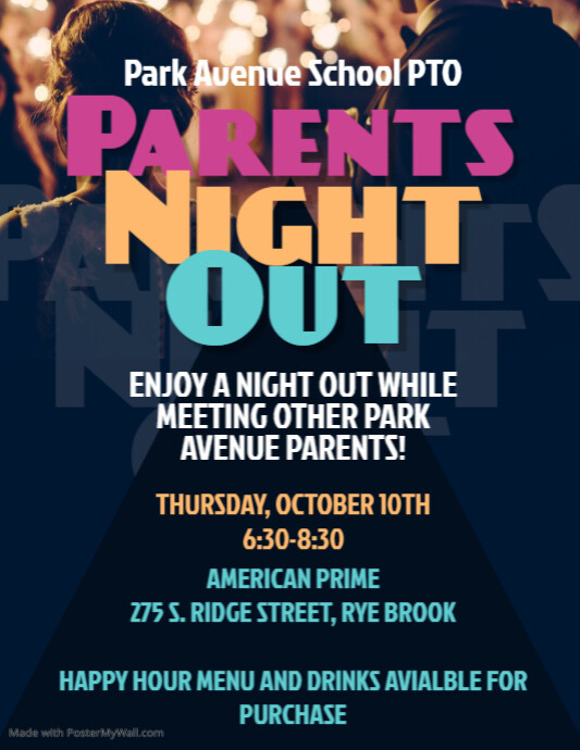 Parents Night Out Flyer Flyer | PosterMyWall