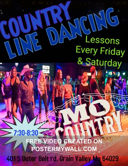 COUNTRY BAR COUNTRY LINE DANCEING BAR EVENT | PosterMyWall