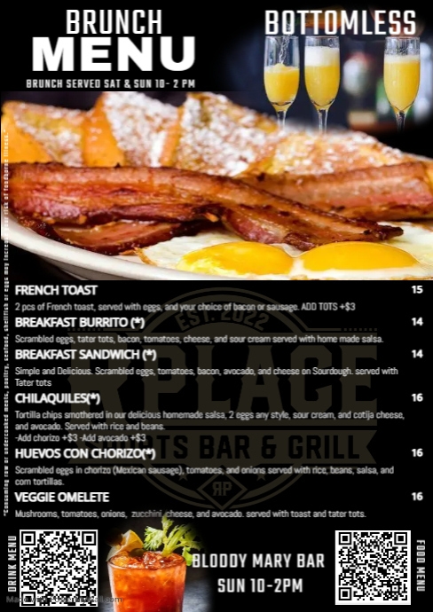 FOOD MENU A1 TEMPLATE.C | PosterMyWall