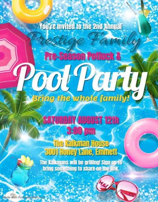 pool party flyer ad design | PosterMyWall