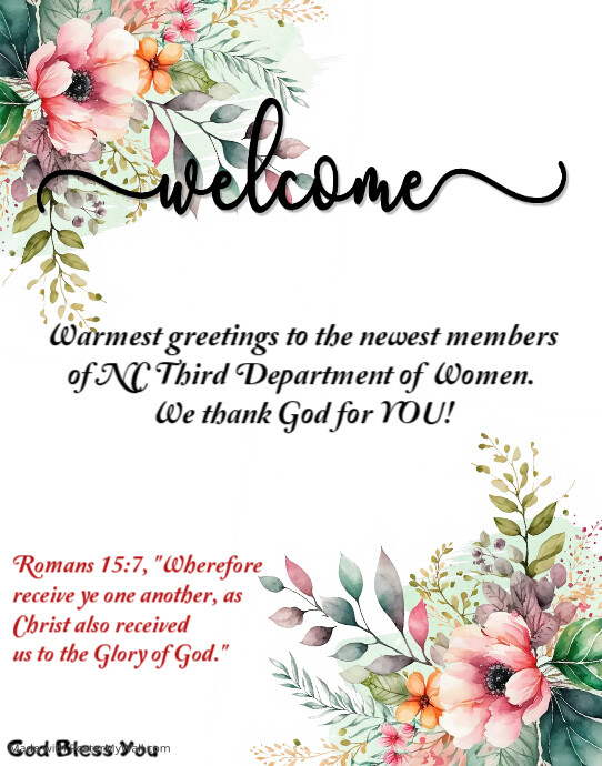 Floral Wedding Welcome Sign | PosterMyWall
