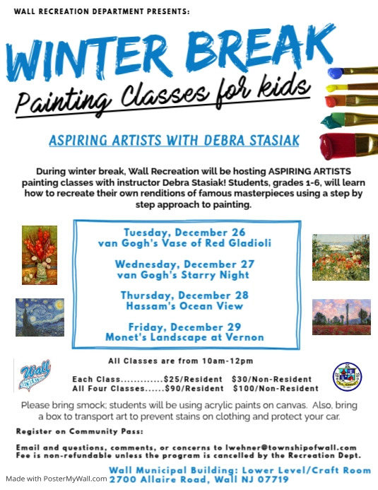 Painting Lessons Flyer Template (1) | PosterMyWall