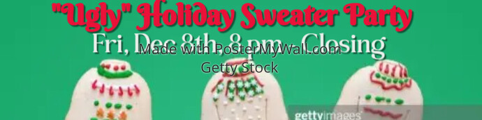 Holiday Sweater Banner | PosterMyWall
