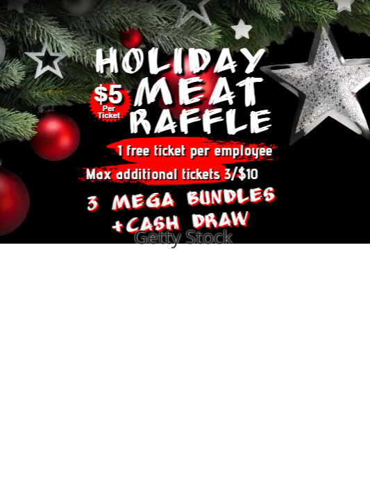 Meat Raffle Template | PosterMyWall