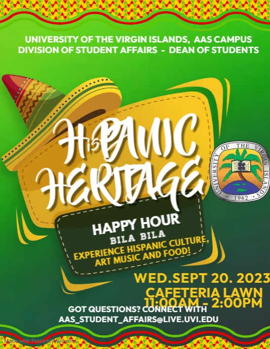 Hispanic Heritage Month Happy Hour | PosterMyWall
