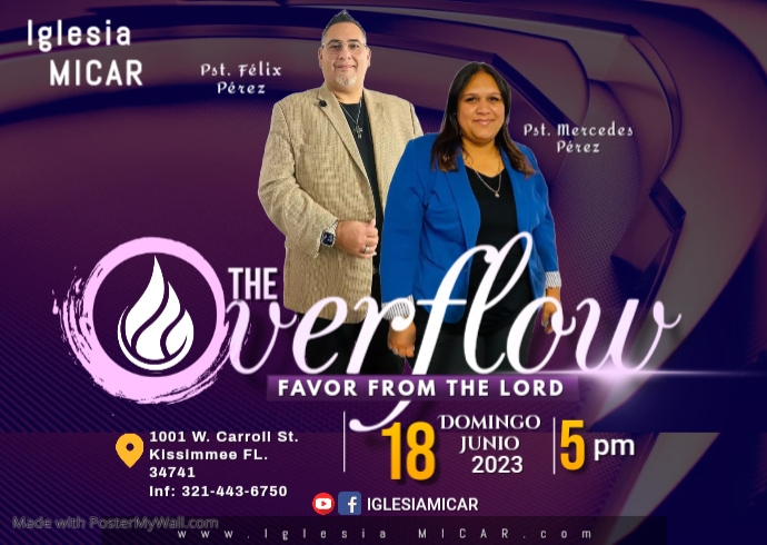 Copy of Overflow Church Program | PosterMyWall