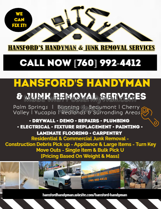 HANDYMAN SERVICES POSTER | PosterMyWall