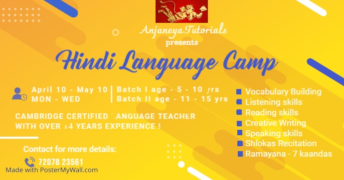 Online English Classes Facebook Post | PosterMyWall