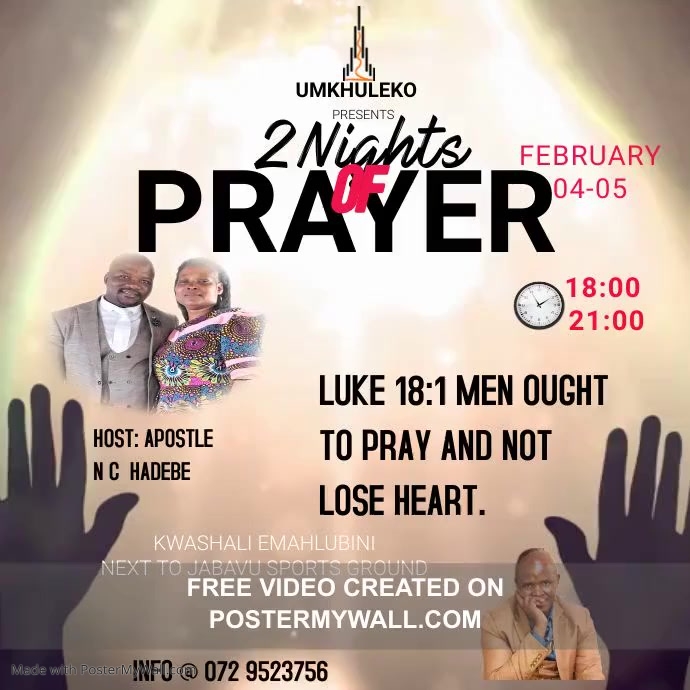Copy of Prayer Night Instagram Ad Template | PosterMyWall