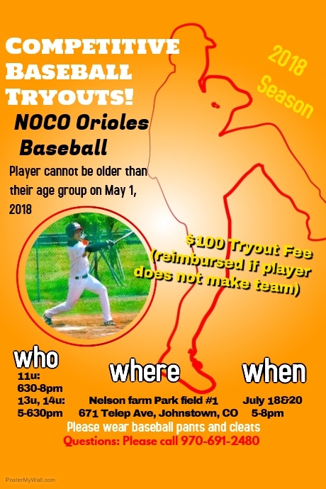 Copy of Baseball Summer Camp Poster | PosterMyWall