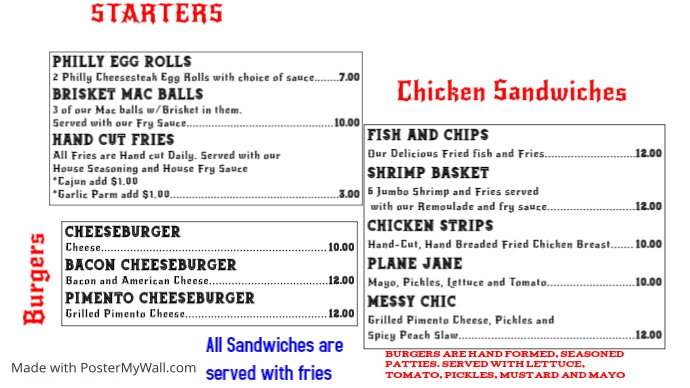 Burger Menu | PosterMyWall