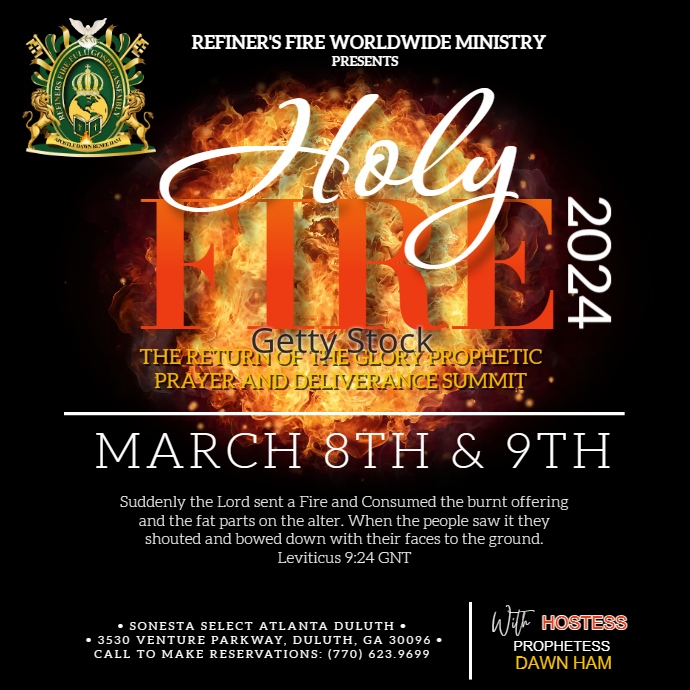 HOLY FIRE 2024 | PosterMyWall
