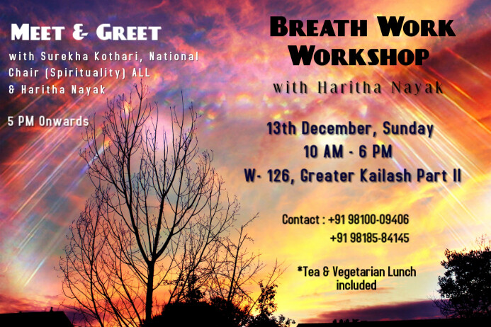 breath work workshop Template | PosterMyWall