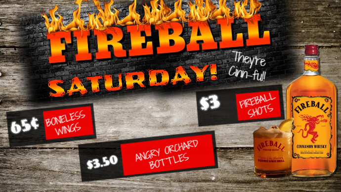 Copy of Copy of FIREBALL FRIDAYS | PosterMyWall