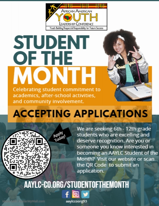 Main Flyer - Student of the Month | PosterMyWall