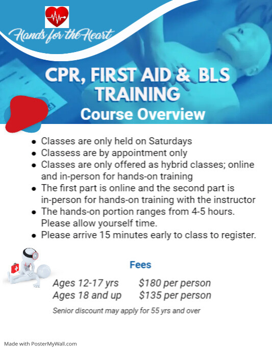 CPR Training Course Overview | PosterMyWall