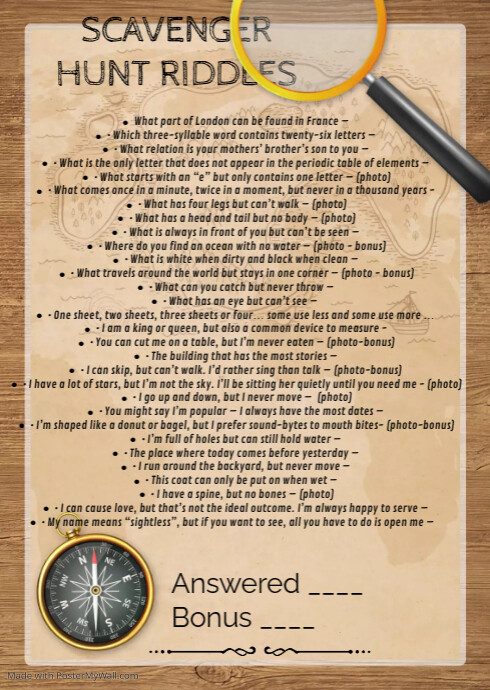 Scavenger Hunt | PosterMyWall