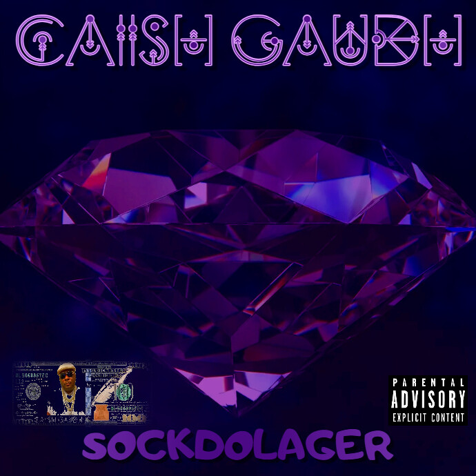 Purple Diamond Mixtape Cover Art Template | PosterMyWall