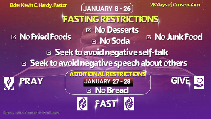 Prayer and Fasting | PosterMyWall