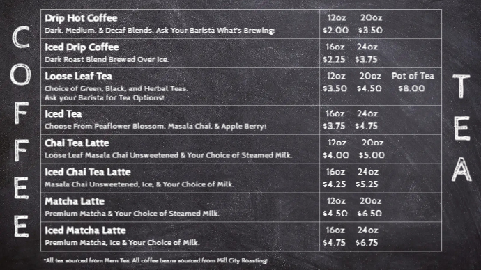 Coffee Menu | PosterMyWall