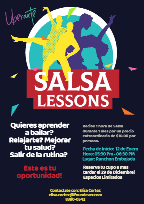 Copy of Salsa Class Flyer | PosterMyWall