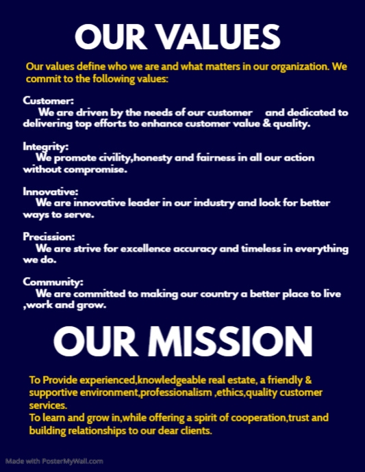 vision and mission flyer (1) | PosterMyWall