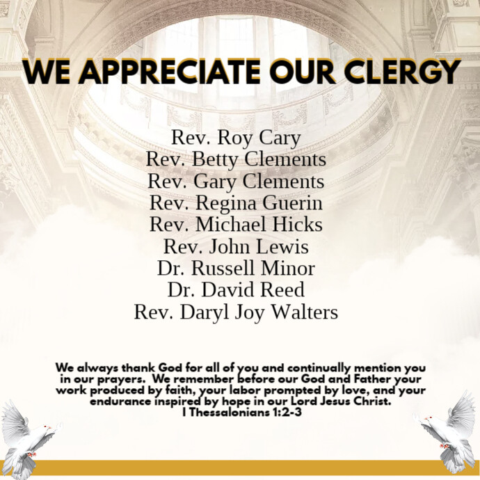 Copy of Clergy Appreciation | PosterMyWall