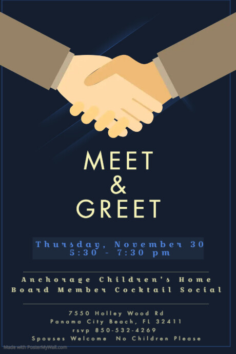 Meet and Greet | PosterMyWall