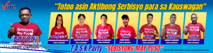 Blue Political Campaign Banner (1) | PosterMyWall