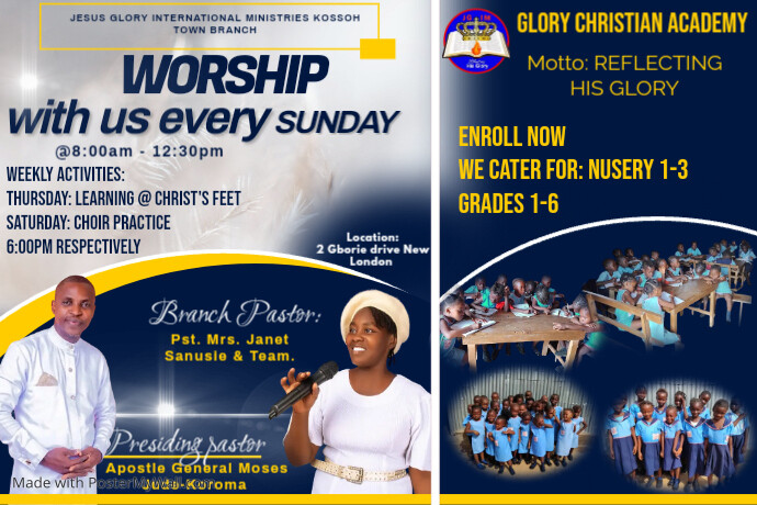Sunday service | PosterMyWall