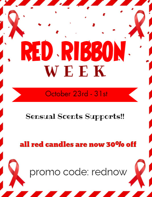 Red Ribbon Week Flyer | PosterMyWall