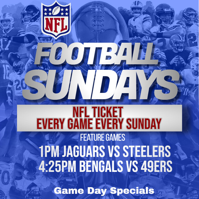 NFL SUNDAY | PosterMyWall