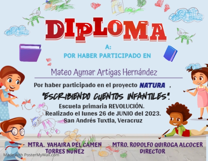 Children Diploma Fyers Bookse | PosterMyWall