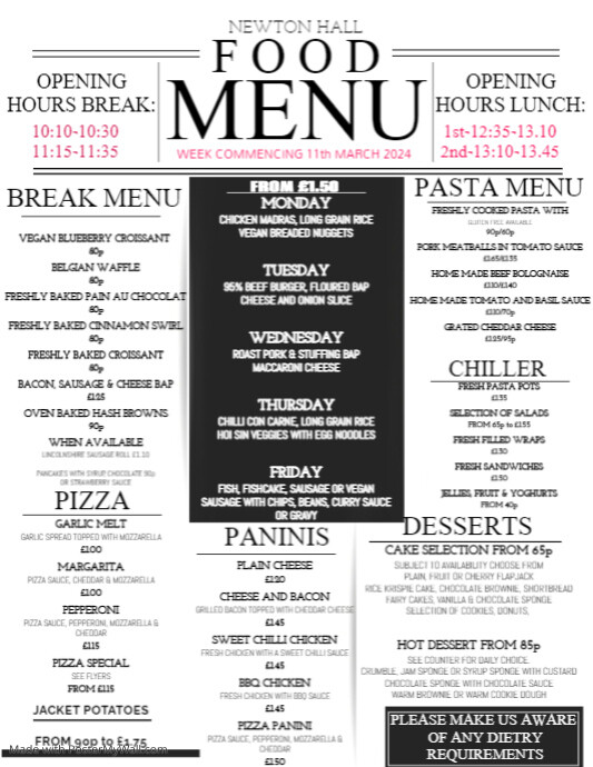 Copy of Menu | PosterMyWall