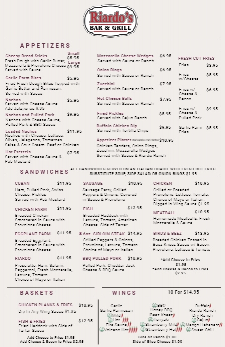 2022 Menu Page #1 | PosterMyWall