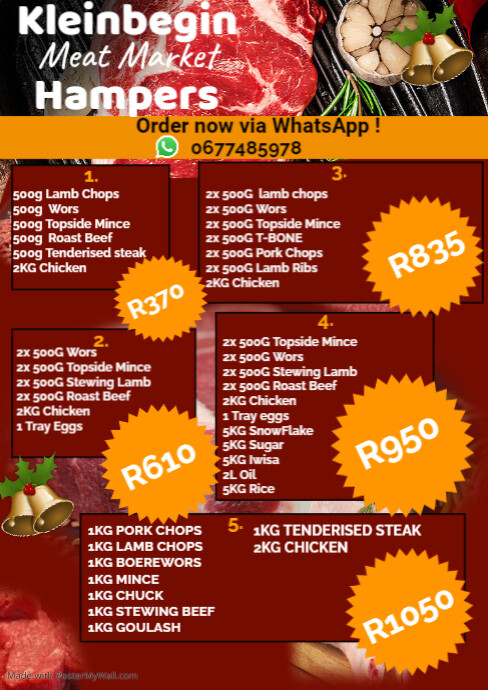 Fresh meat flyer | PosterMyWall