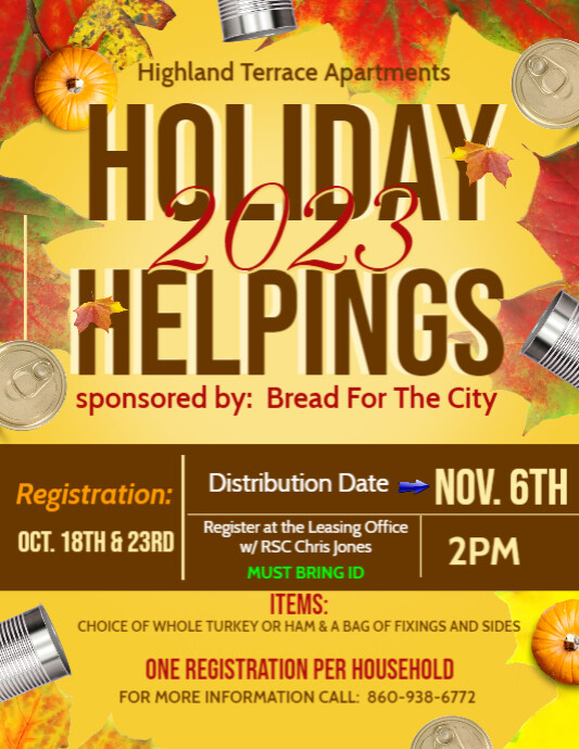 HT Holiday Helpings | PosterMyWall
